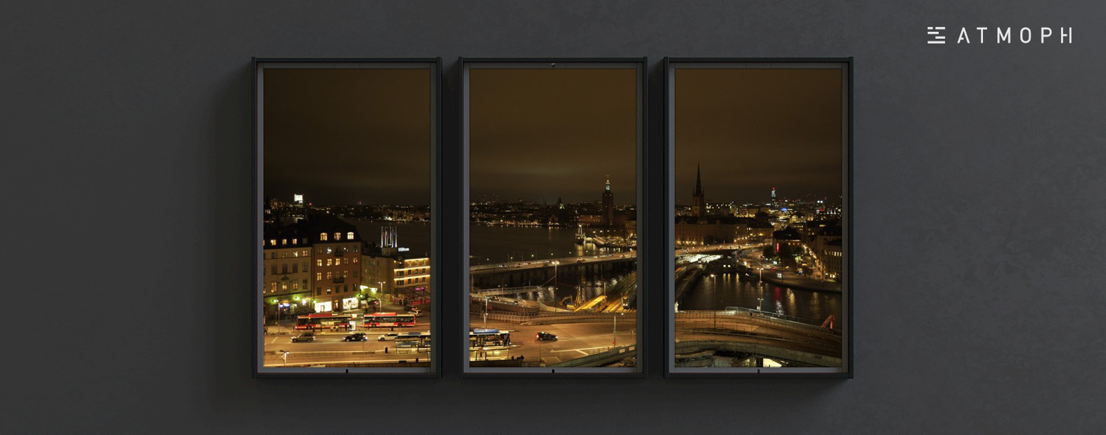Night View of Gamla Stan, Stockholm | Atmoph Window